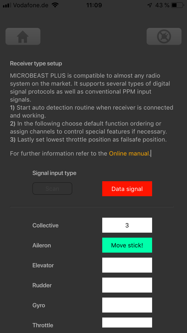 Receiver Menu - BEASTX Wiki
